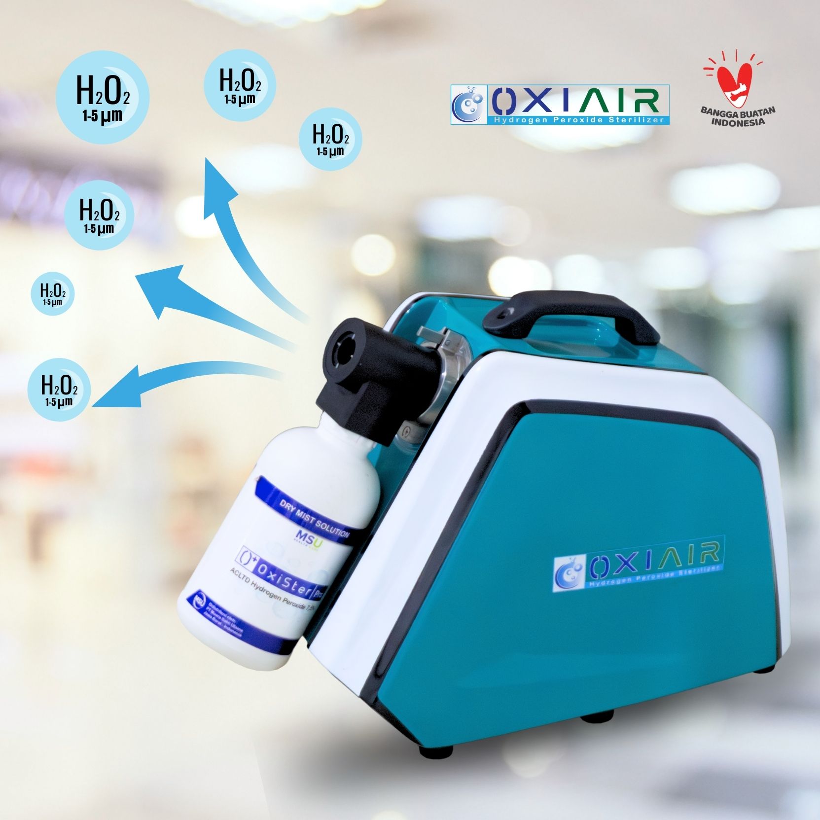 Jual OXIAIR Dry Mist Hydrogen Peroxide Sterilizer